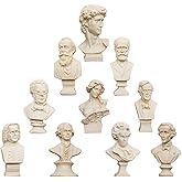 Amazon.com: UOIENRT 10Pcs Greek Bust Statue and Sculptures, Mini Greek ...