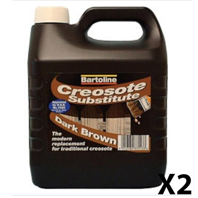 2X Creocote Creosote Substitute Dark Brown Timber Wood Fence Treatment ...