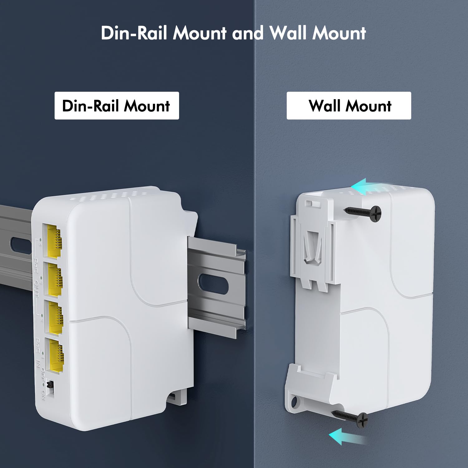 Mua YuanLey 4 Port PoE Extender Gigabit with 3 PoE Out, IEEE 802.3af/at ...