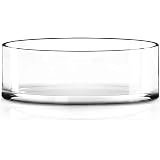 Amazon.com: CYS Excel Large Clear Glass Cylinder Vase (H:4" D:10 ...