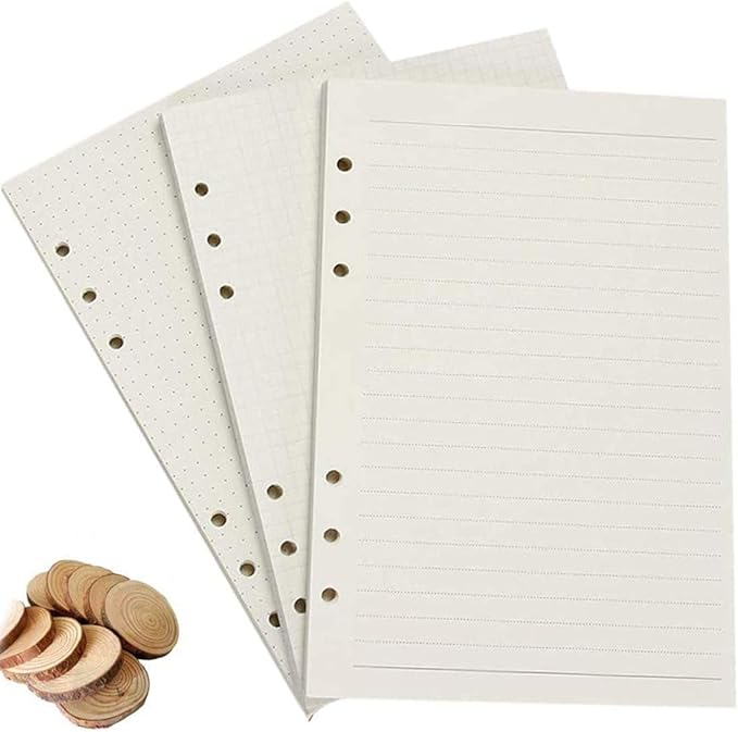 Gepunktetes Papier-WENTS Notizbuch Nachfüllpapier Dot Grid Paper A5 20 ...