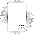 Amazon.com: Mat Board Center, Pack of 25, 4x6 White Backing Boards, 4 ...