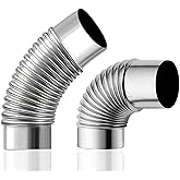 Amazon.com: Eagles 5Pack Wood Stove Pipe Flue Extension (4 Straight + 1 ...