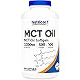 Amazon.com: Nutricost MCT Oil Softgels 1000mg, 300 SFG (3,000mg Serv ...