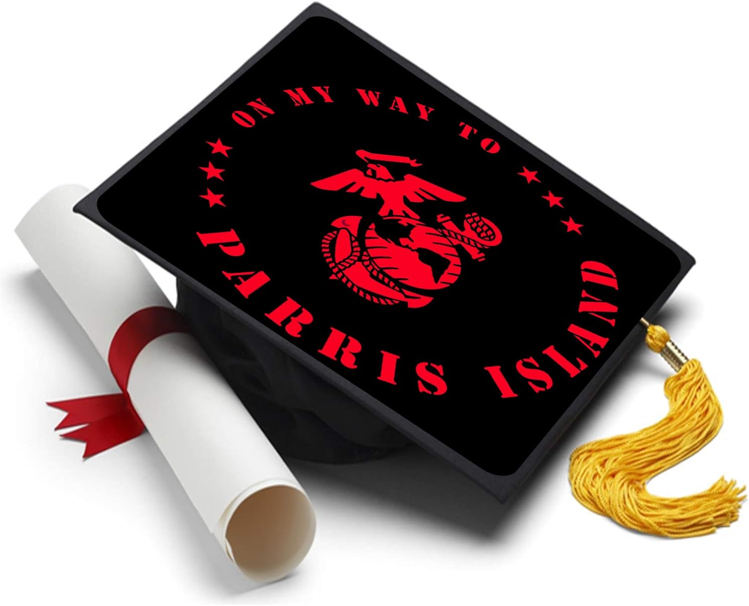 Amazon.com: Tassel Toppers Marine Corps - Graduation Caps for Future ...