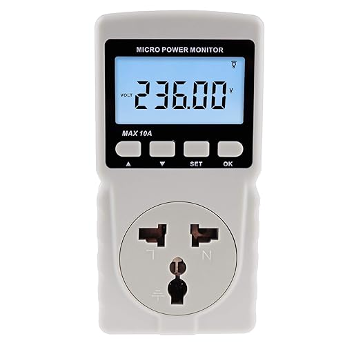Watt Power Meter Plug-in Socket Power Meter, Home Electrical Usage ...