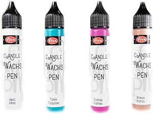 Amazon.com: Viva-Decor Set of 4 Liquid Wax PENS - Candle Decorating ...
