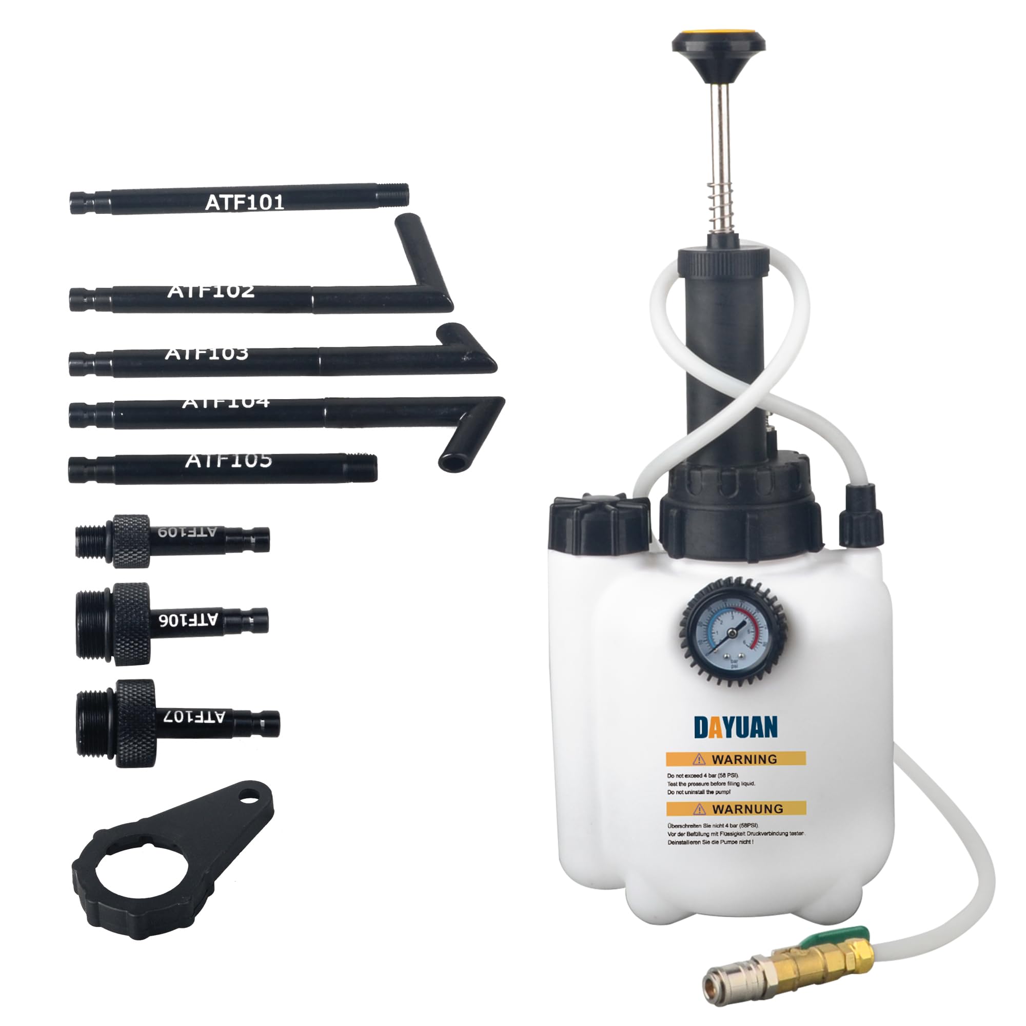 DAYUAN 3L Manual Transmission Fluid ransfer Pump, Oil Filling Filler ...