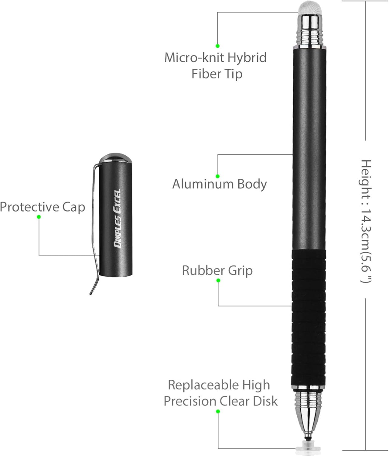 Dimples Excel Stylus Pen for iPad Pen Stylus for Tablets Tablet Stylus ...