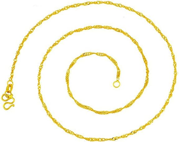 Korean Style 18K Gold Plated Chain Necklace for Women: Buy Online at ...