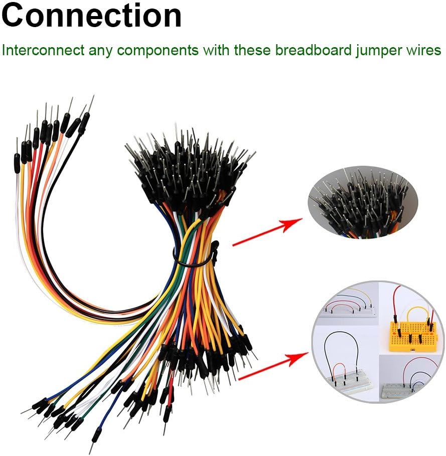 KEYESTUDIO Starter Kit with 3.3V 5V Breadboard Power Module, 830 points ...