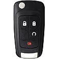 StandardAutoPart Flip Key Entry Remote Key fob Compatible with ...