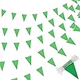 Amazon.com: Tatuo 200 Feet Solid Pennant Banners Flags String Triangle ...