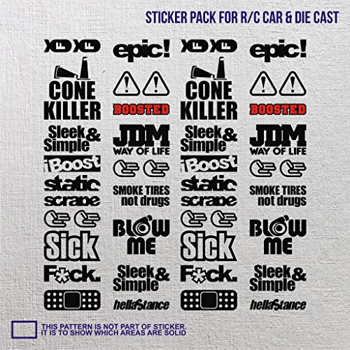 Buy r/c remote control buggy jdm die cast sticker small vinyl boat ...