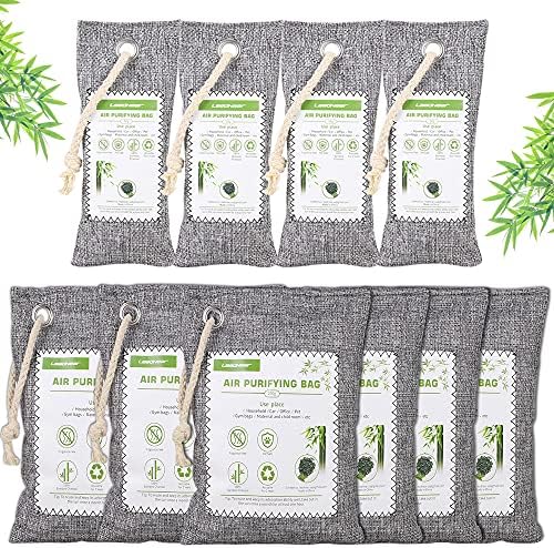 10 Pack Bamboo Charcoal Air Purifying Bags, Activated Charcoal Air ...