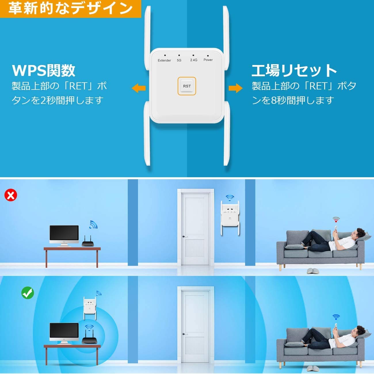 Mua Wireless LAN Repeater WIFI Repeater 1200Mbps Wi-Fi Repeater ...