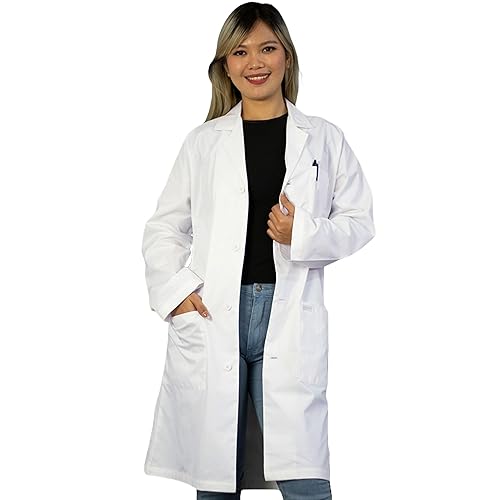 HEEDFIT Premium Quality Unisex Lab Coat, Ultra-Comfortable Poly-Cotton ...