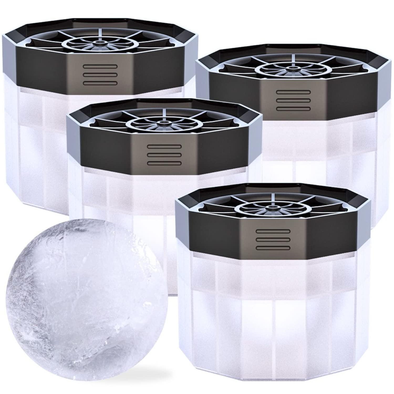 Bella Amazing- Ice Ball Molds, 2.5 Inch Round Ice Cube Molds. This ...