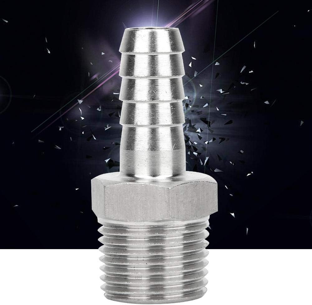 2PCS Stainless Steel 1/2″BSPT Male Thread Joint and Pagoda Quick Joint ...