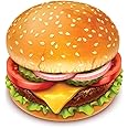 Amazon.com: Xiyuekissu Diamond Art Colorful Burger Hamburger Food ...