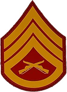 Amazon.com: PatchOps Marine Corps Staff Sergeant Chevron Rank Insignia ...