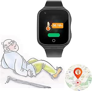 Fall Detection Smart Watch,Fall Alert Devices for Elderly, GPS Location ...