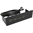 Amazon.com: USB 2.0 Front Panel Hub, 5.25 Front Panel 4 Port USB Port ...