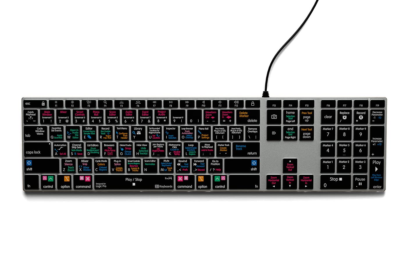 Mua KB Covers Logic Pro Backlit Pro Aluminum Keyboard with Shortcuts ...