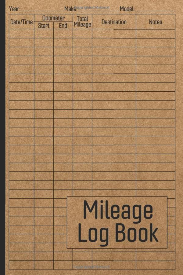 Mileage Log Book: Vehicle Mileage Journal for Business or Personal ...