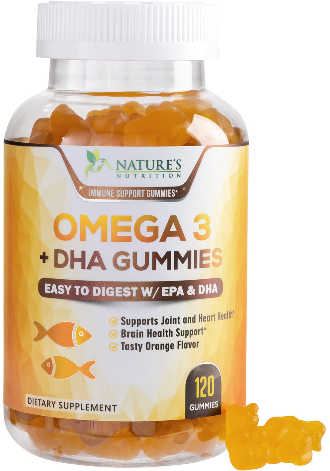 Mua Omega 3 Fish Oil Gummies, Heart Healthy Omega 3 Supplement with ...