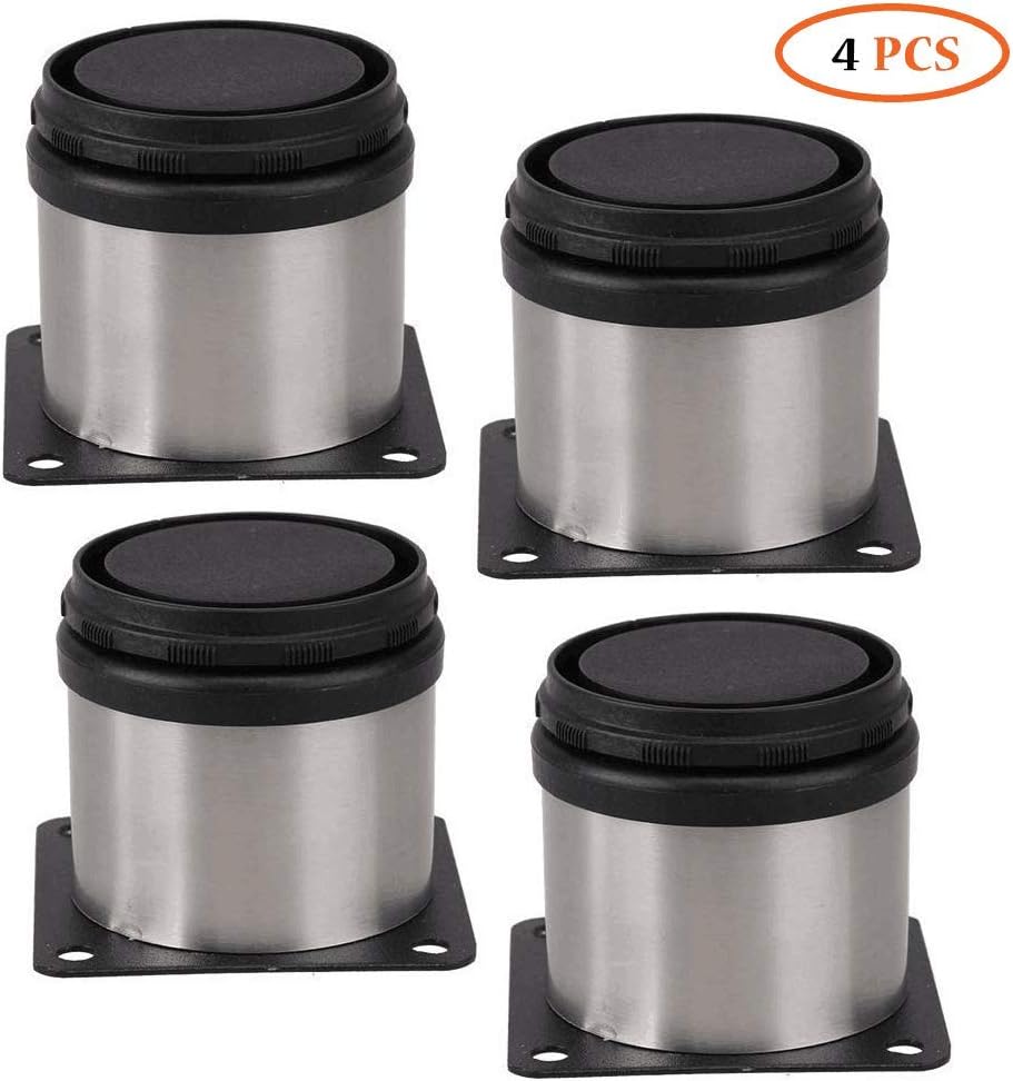 4PCS Furniture Cabinet Adjustable Stainless Steel Kitchen Feet Round ...
