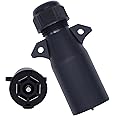 Amazon.com: HiSport 7 Pin Trailer Side Replacement Plug Adapter 7 Way Round RV Trailer ...