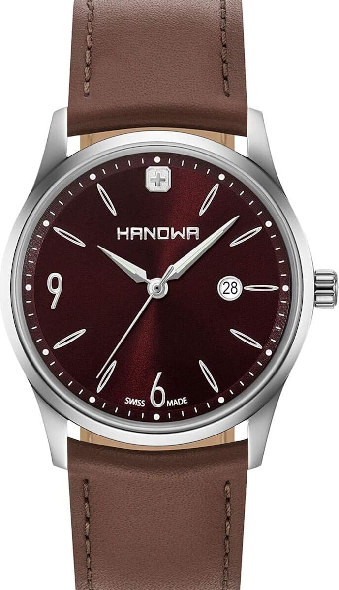 Hanowa Womens Analogue Quartz Watch with Leather Strap 16-4066.7.04.005 ...