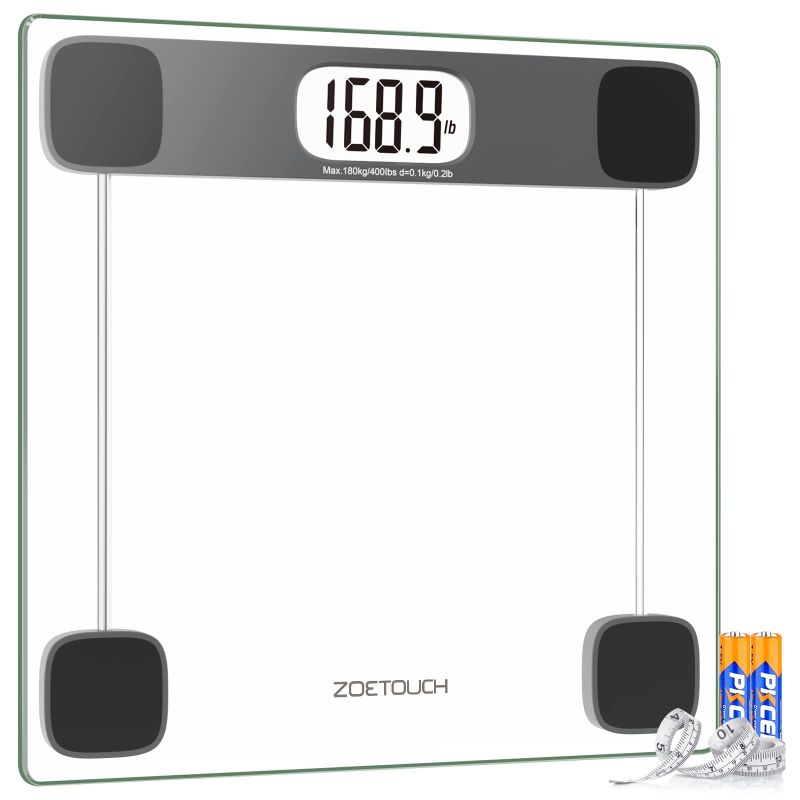 ZOETOUCH Scale for Body Weight Digital Bathroom Scale Accurate Weighing ...