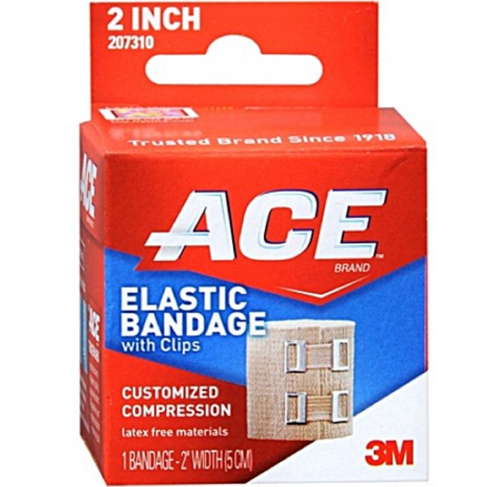 Amazon.com: ACE Elastic Bandage with Clips, 3 Inches (Pack of 2 ...