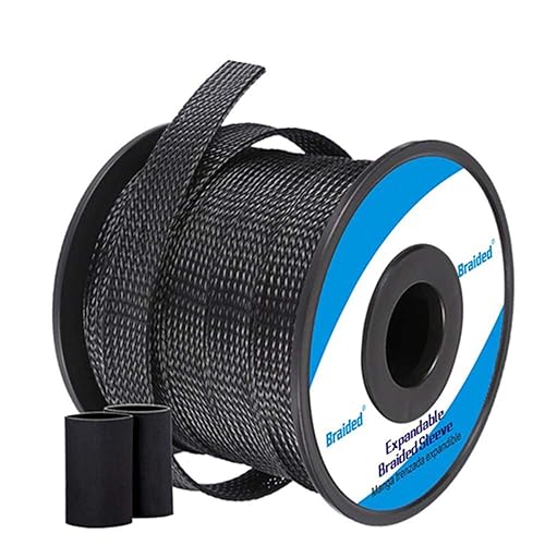 100ft - 1/4 Inch Cable Management Sleeve Protector,Wire Loom PET ...