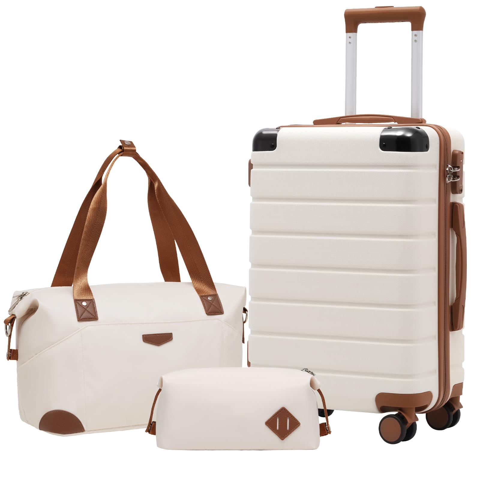 Coolife Luggage Set Suitcase 3 Piece Luggage Set Carry On Travel ...