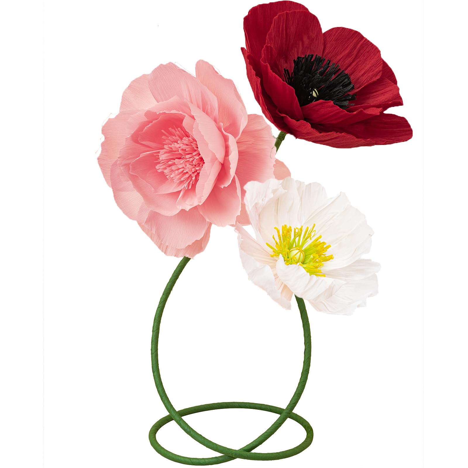 MEJOY 16" 3D Paper Flower Decoration for Wall, Giant Large Handcrafted Paper Flowers for Wedding ...