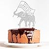 WeBenison Animal Theme Happy Birthday Cake Topper Baby Shower 1st 3rd ...
