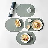 Amazon.com: Generic Silicone Placemats, Set of 4, Non-Slip, Oil Proof ...