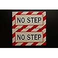 Amazon.com: (2 Pack) No Step Sticker Vinyl Decal - Airplane Wing ...