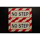 (2 Pack) Do Not Step On Sticker No Stepping On Surface Sign - 2" Round ...