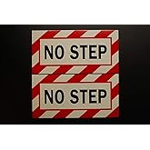 Amazon.com - (4 Pack) No Step Sticker Vinyl Decal - Airplane Wing ...