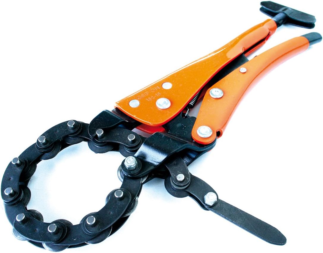 Grip-On 10" Chain Pipe Cutter Locking Pliers, Epoxy-Coated Handles ...
