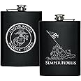 Amazon.com | Stainless Steel Hip Flask for Liquor – Matte Black, Great ...