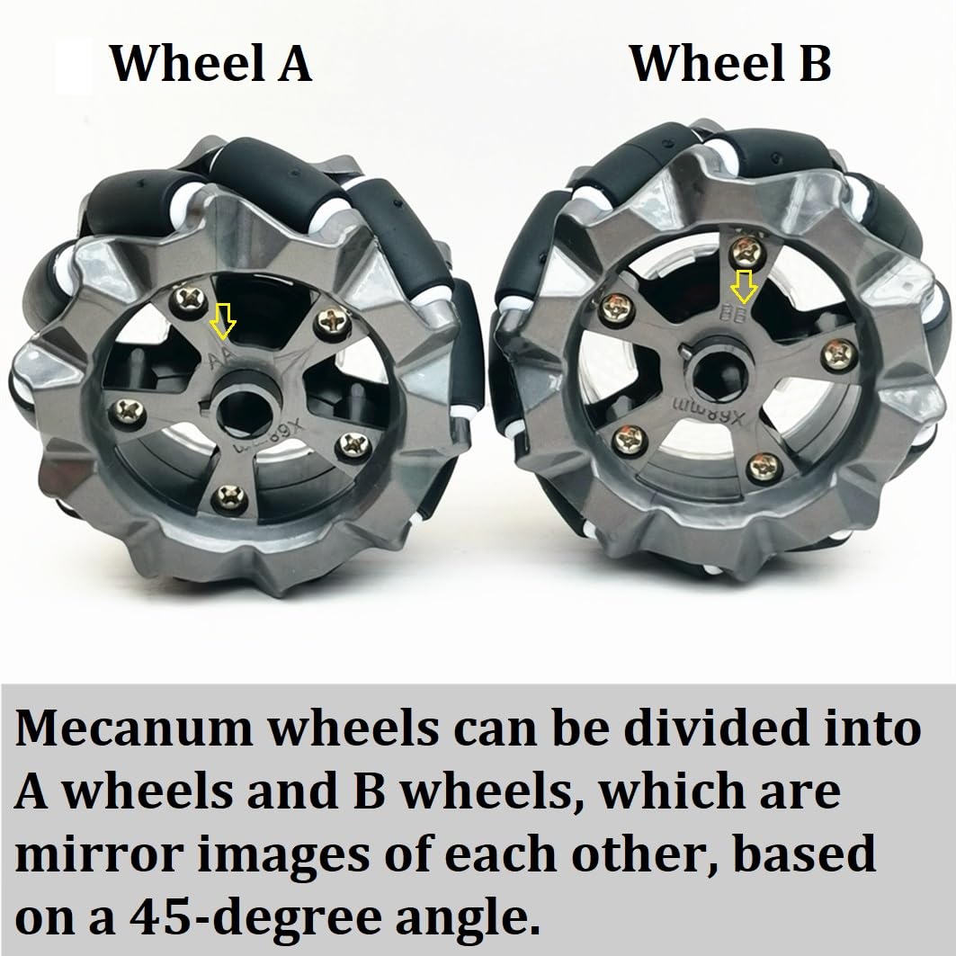 Mua DIY Mecanum Wheel Robot Kit Parts 4WD Omnidirectional Wheels Smart ...