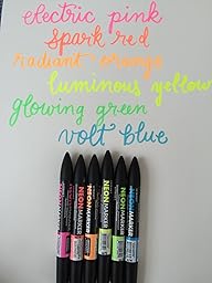 Amazon.com: LETRASET Neon Marker, Set 1