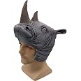 Amazon.com: Xering Animal Rhino Mask, Full Head Animal Rhinoceros Mask ...
