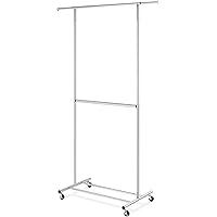 Amazon.com: Whitmor Heavy-Duty 2-Rod Extendable Clothing Garment Rack ...