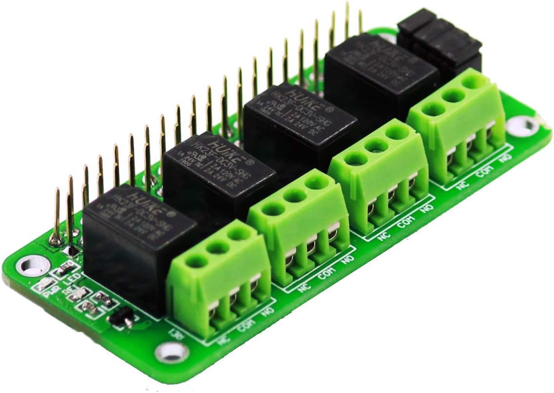 Power Relay Module for Raspberry Pi sb components Relay 4 Zero 3V 4 ...